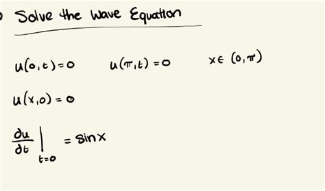 Solved Solve The Wave Equation