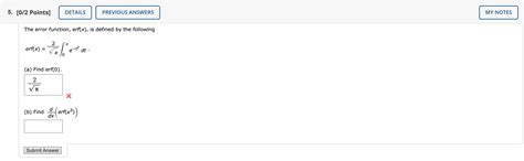 Solved 5 02 Points Details Previous Answers My Notes The