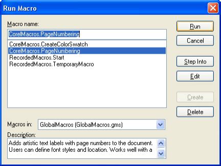 Adding Page Numbers To An Existing Document CorelDRAW X CorelDRAW Graphics Suite X