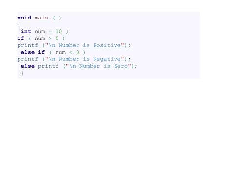 Control Statements In C Ppt