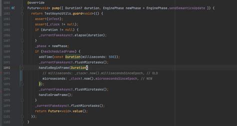 `automatedtestwidgetsflutterbindingpump` Should Match Engine Frame