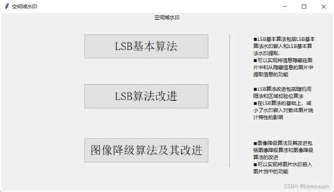 基于python的数字图形可视化水印系统的设计与实现基于数字图像的可视化水印系统设计与实现 Csdn博客