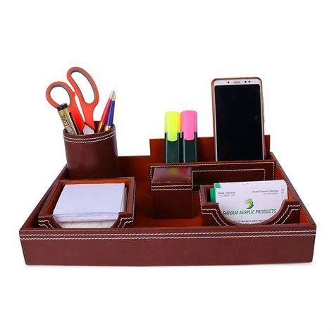Leather Table Organizer At Rs 100piece Desk Organizer In Mumbai Id Leather Table Organizer At Rs 100piece Desk Organizer In Mumbai Id