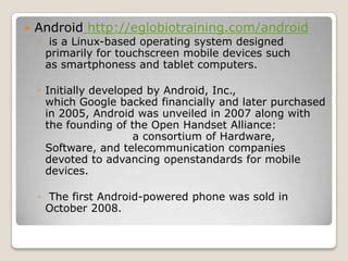 Android And Android Phones PPTX