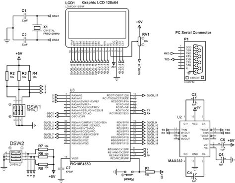 The Designed Microcontroller Based Embedded System Circuit Diagram For Download Scientific
