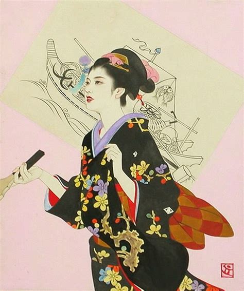 Shimura Tatsumi 1907 1980 志村立美 Hanetsuki 羽つき、1955 Japanese Art
