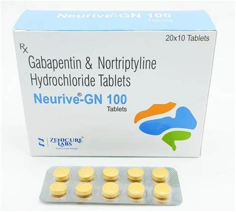 Gabapentin 100 Mg Nortriptyline 10mg At ₹ 2200 Box Manimajra Id 2851793804330