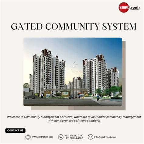 Smarter Homes Stronger Bonds The Tektronix Technologies Gated Community App By