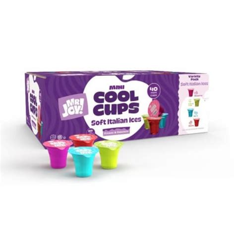 Non Frozen Assorted Flavors Mini Cool Cups Variety Pack Freeze And Enjoy 1 Box 40 Cups 1 Box