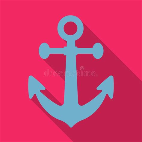 Anchor Icon In Cartoon Style Isolated On White Background Pirates Symbol Stock Vector