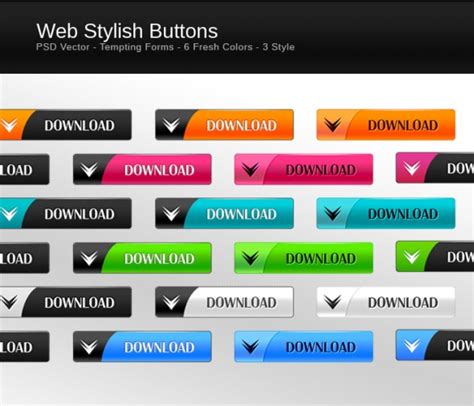 stylish web buttons 30106 web graphics graphics