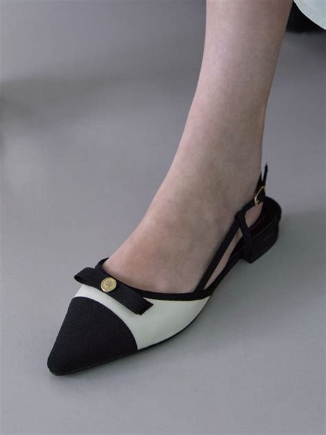 에델나인 단독 Marigold 메리골드 리본 슬링백 2cm 위시버킷