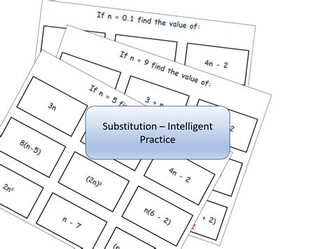 Substitution Intelligent Practice Teaching Resources