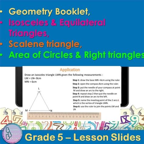 Geometry Booklet Powerpoint Lesson 5th Grade Math Triangles And Areas