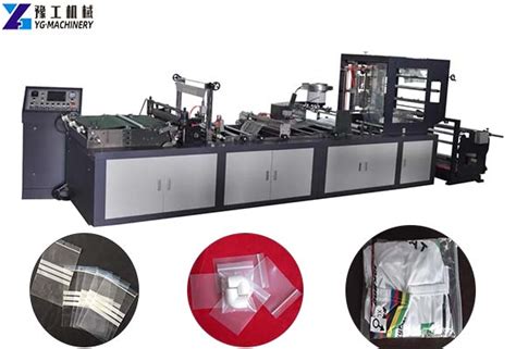 Pe Zip Lock Bag Making Machine Slider Zipper Bag Making