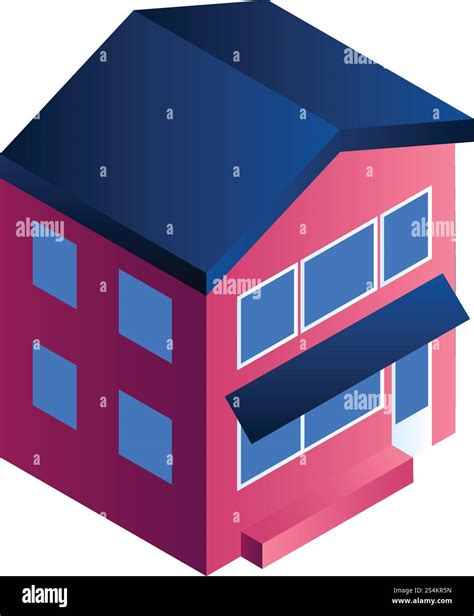 Residential House Icon Isometric Of Residential House Vector Icon For Web Design Isolated On