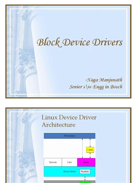 Linux Block Device Driver Guide Pdf Unix Computer Engineering