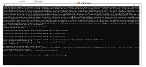 Installing Oss 750 Beta2 On Windows Succeeds But Logs Out Lock Error · Issue 32166 · Grafana