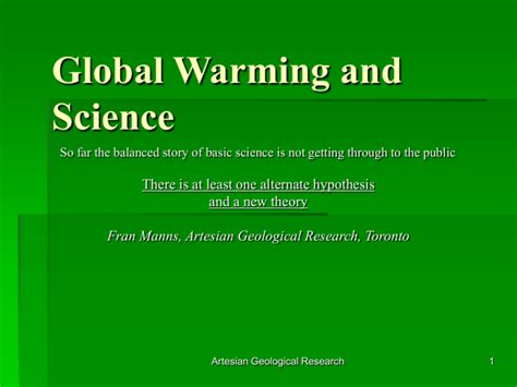 Global Warming And Science