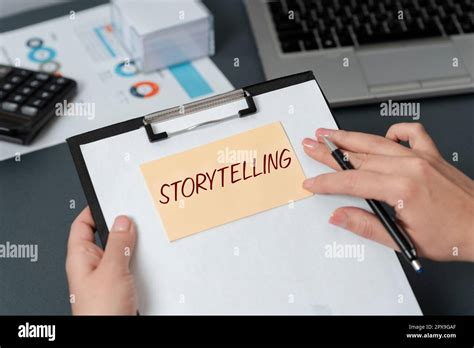 Hand Writing Sign Storytelling Concept Meaning Social And Cultural
