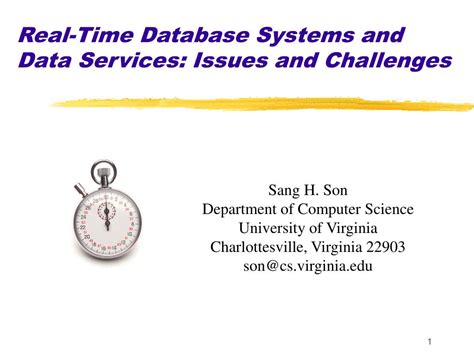 Ppt Real Time Database Systems And Data Services Issues And Challenges Powerpoint