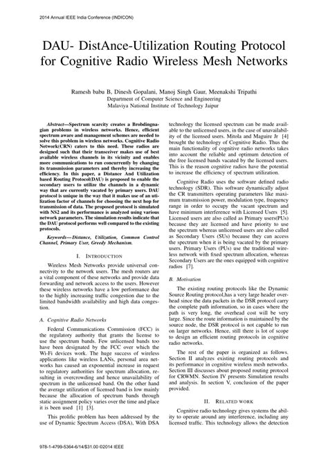 pdf cluster based routing protocol for cognitive radio wireless mesh