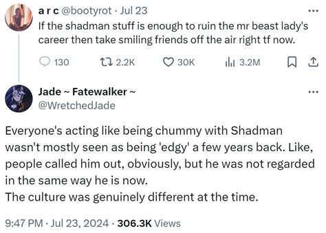 The Culture Was Genuinely Different At The Time The Shadman Logs Know Your Meme