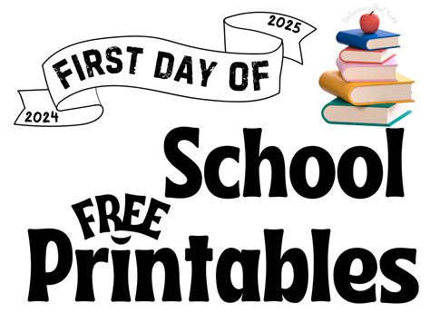 Free Printable 2024 2025 First Day Of School Signs Artofit