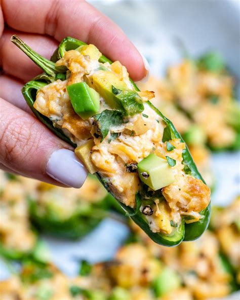 Buffalo Lime Chicken Stuffed Anaheim Peppers For Epic Clean Eats