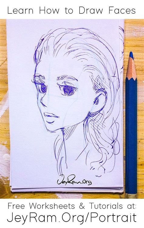 How To Draw Faces Tutorial Series Drawing Tutorial Drawing Skills Face Drawing