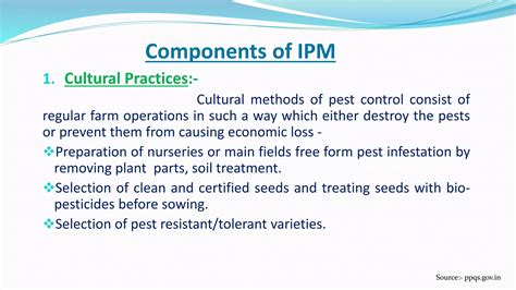 Integrated Pest Management Ipm Pptx