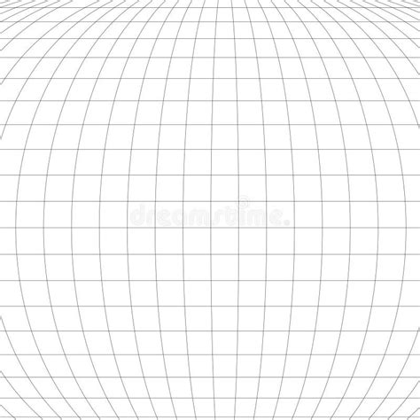 Monochrome Abstract Square Protruded Three Dimensional Grid Stock Vector Illustration Of Line