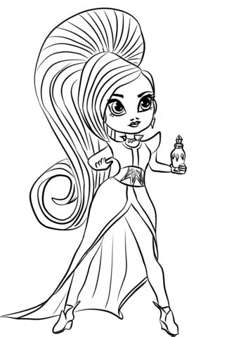 Dibujo De Shimmer And Shine Zeta The Sorceress Para Colorear Colorea