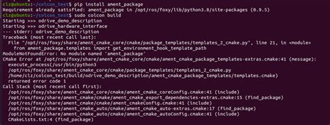 Modulenotfounderror No Module Named Amentpackage，不是pip Isntall的问题