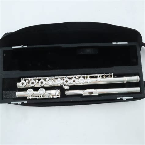 Prima Sankyo Silversonic Flute With Solid Silver Head Body Reverb