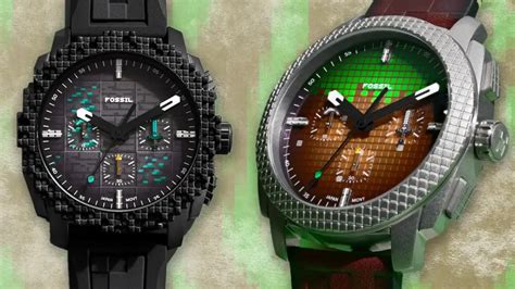 Minecraft E Fossil Lanciano Una Speciale Collezione Di Orologi E Non Solo