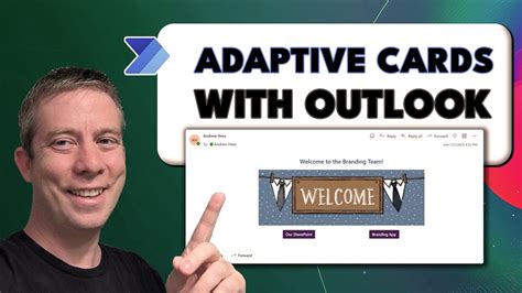 power automate use adaptive cards in outlook