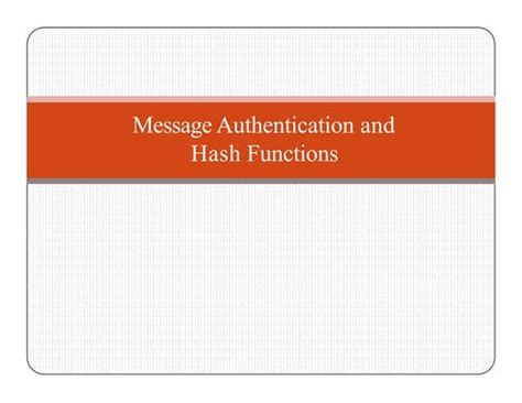 Message Authentication Ppt Operating Systems Computer Software And Applications