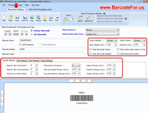 Design Readable Barcodes Barcode Label Creator Application