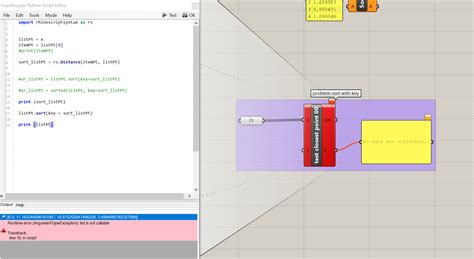 grasshopper python how rhinolist sort method double[] grasshopper mcneel forum