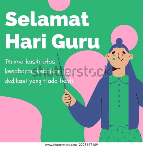 Selamat Hari Guru Translation Happy Teachers Stock Vector Royalty Free Shutterstock