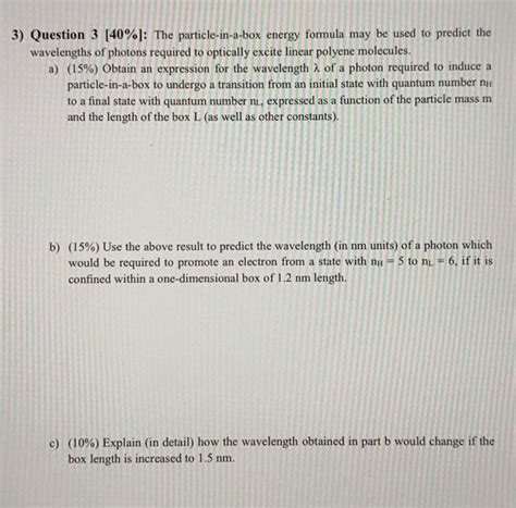 solved 1 question 1 [20 ] for a particle described by the