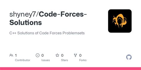Github Shyney Code Forces Solutions C Solutions Of Code Forces Problemsets