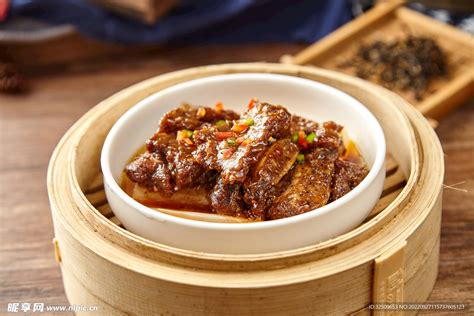 黑椒蒸牛仔骨摄影图 传统美食 餐饮美食 摄影图库 昵图网