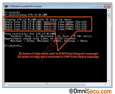 How To Specify The Size Of Data To Send In Ping Command