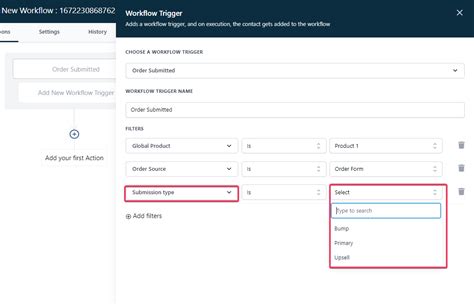 Standard Triggers Order Submitted Highlevel Support Portal