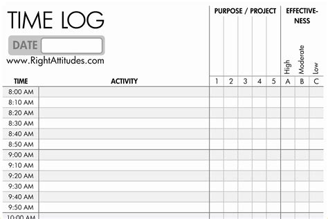 Time Management Excel Template Free Of Time Management Log Template Excel Beautiful Template