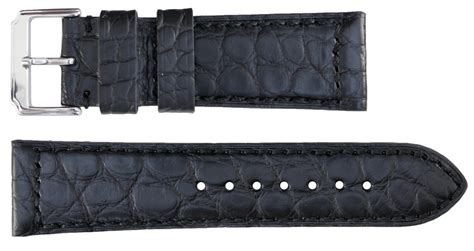 Banda No 638 Genuine Crocodile Fine Leather Straps 18mm~24mm Time