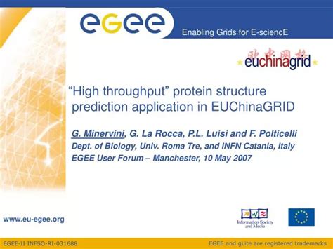 Ppt High Throughput” Protein Structure Prediction Application In