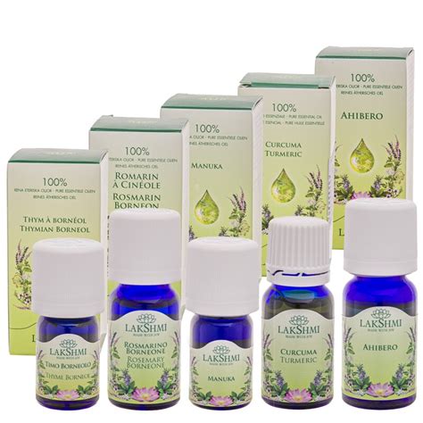 Комплект етерични масла Lakshmi алтернативно лечение на чревна кандида 5 броя 40 мл Emag Bg